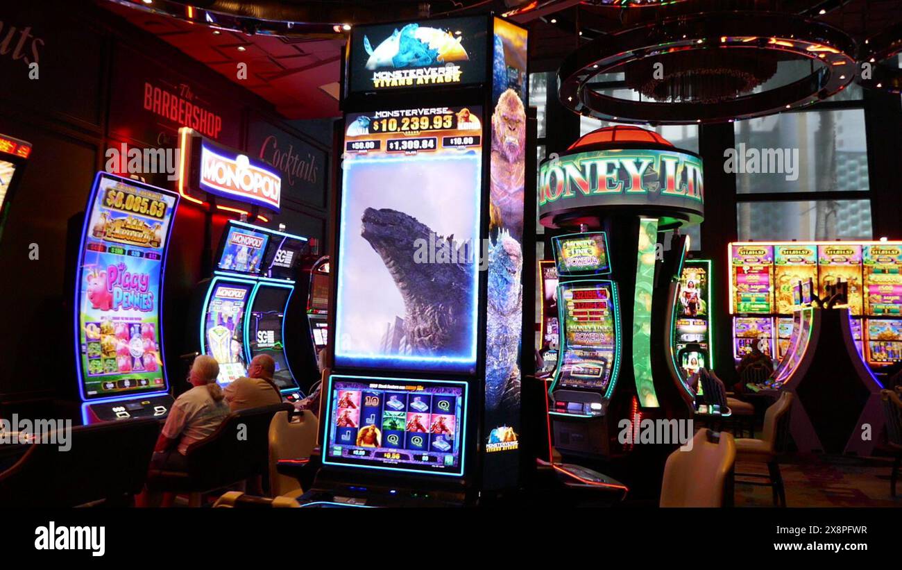 Las Vegas, Nevada, USA 15th May 2024 Monsterverse Titans Attack Slot ...