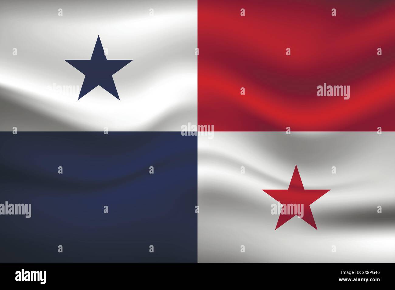 Flag of Panama. National symbol in official colors. Template icon ...