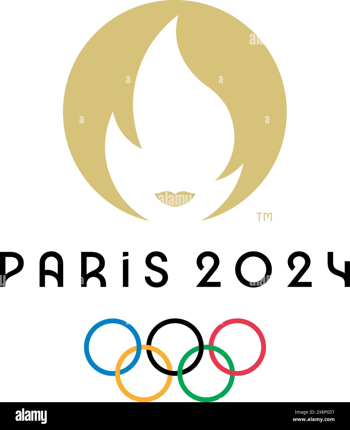 Paris 2024 Summer Olympic games official logo Stock Vector Image & Art ...