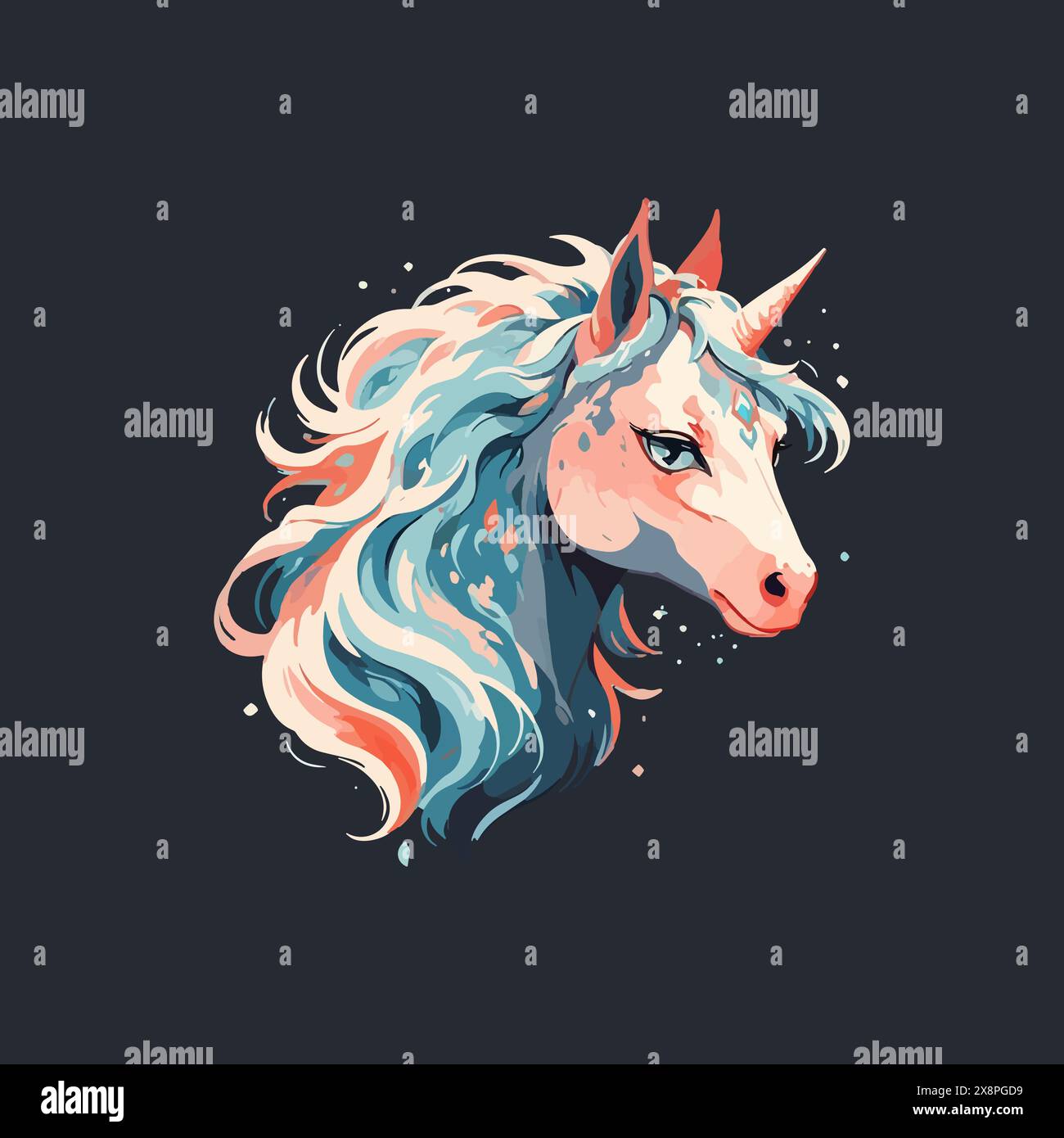 Mythical creature head Stock Vector Images - Alamy