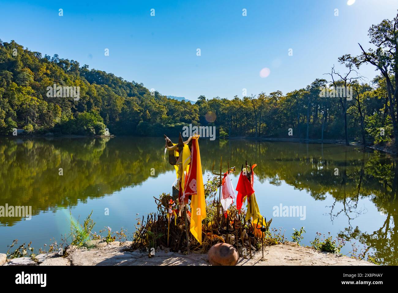 Bedkot Dham and Bedkot Lake with Shiva Temple of Bhimdatta Municipality ...