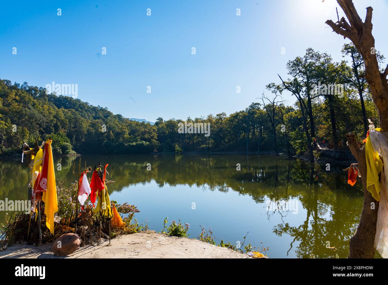 Bedkot Dham and Bedkot Lake with Shiva Temple of Bhimdatta Municipality ...