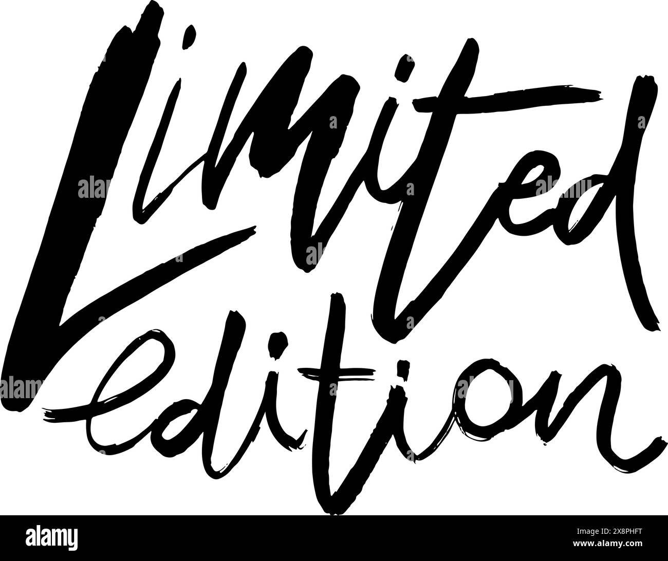 Limited Edition Modern Calligraphy Design Stock Vector Image & Art - Alamy