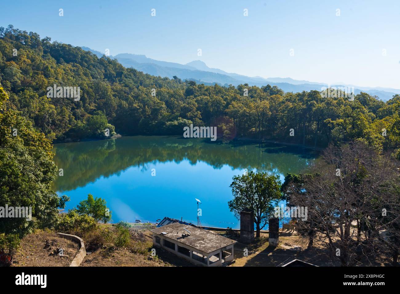 Bedkot Dham and Bedkot Lake with Shiva Temple of Bhimdatta Municipality ...