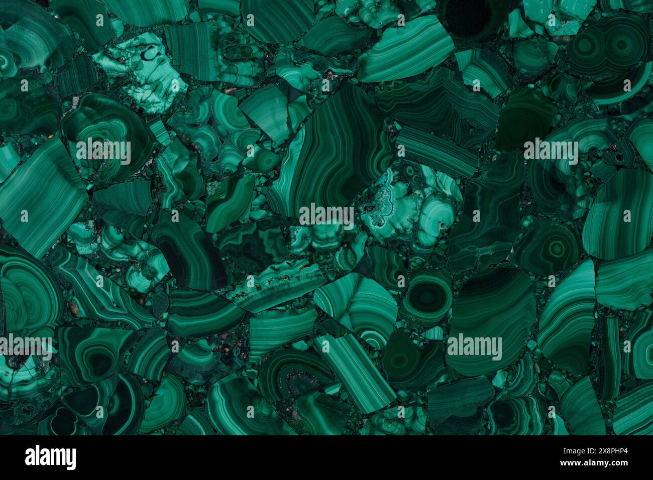 Malachite semi precious stone texture for unique interior look Stock ...