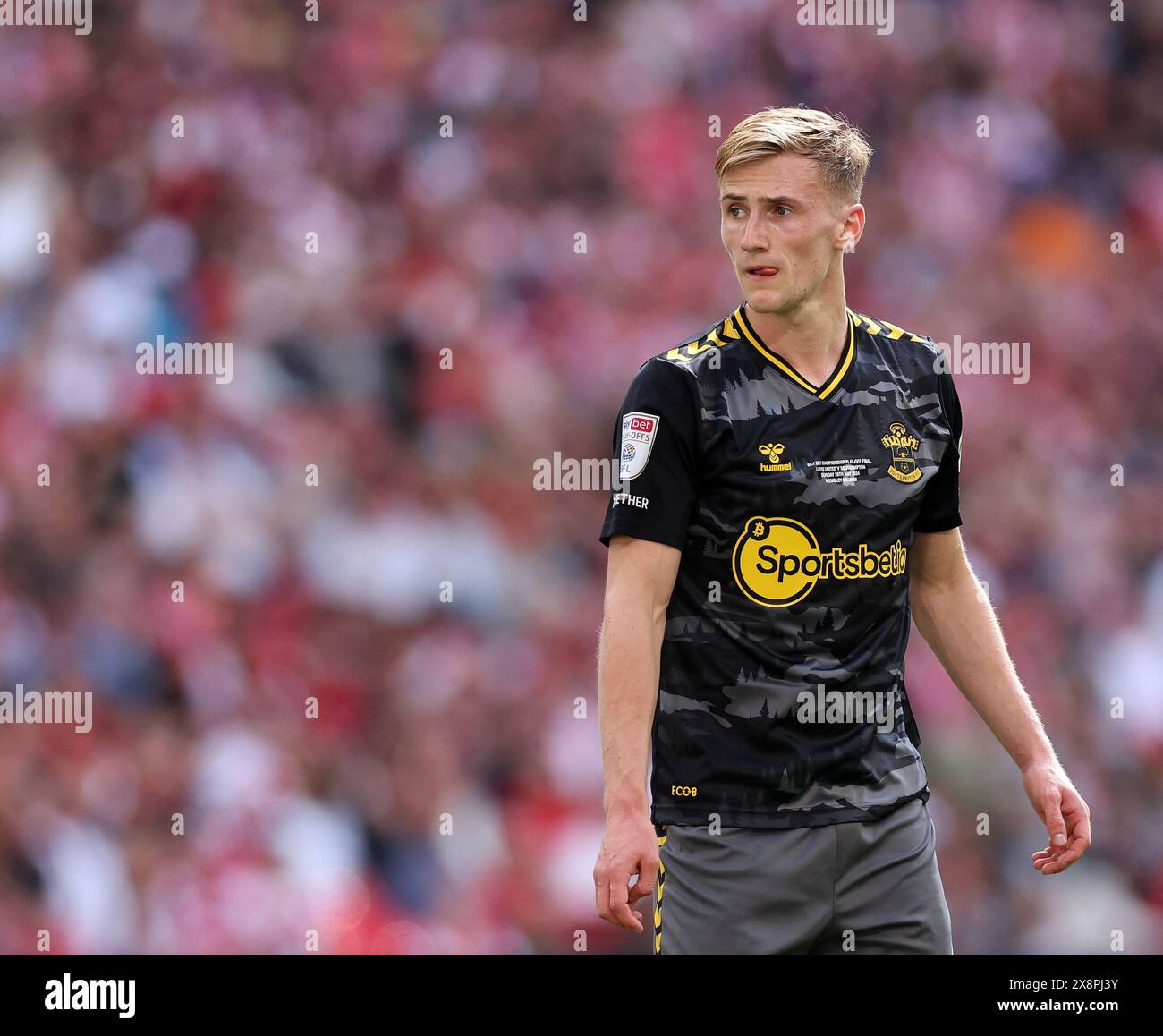 London, UK. 26th May, 2024. Flynn Downes of Southampton during the Sky ...