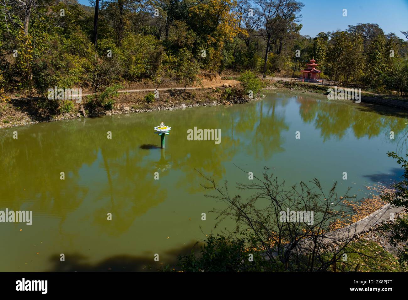 Mahendranagar, Nepal - Feb 02, 2024 : Vishnu Dham Saket Dham Hindu ...