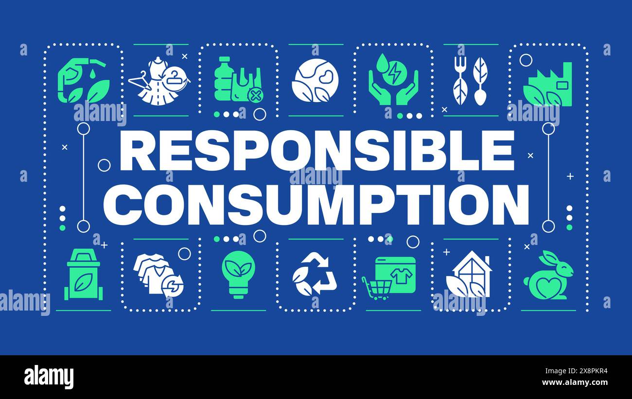 Responsible consumption Stock Vector Images - Alamy