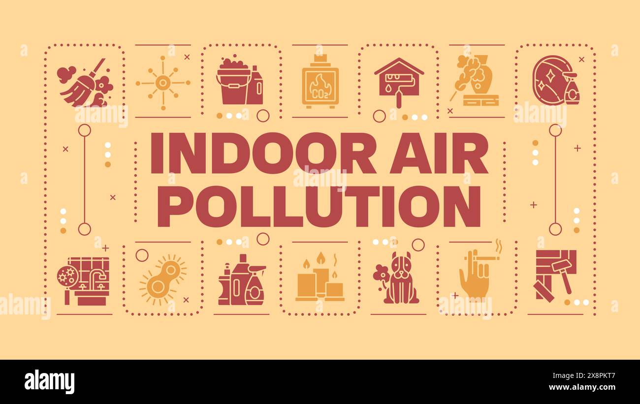 Indoor air pollution light yellow word concept Stock Vector Image & Art ... Indoor air pollution light yellow word concept Stock Vector Image & Art ...