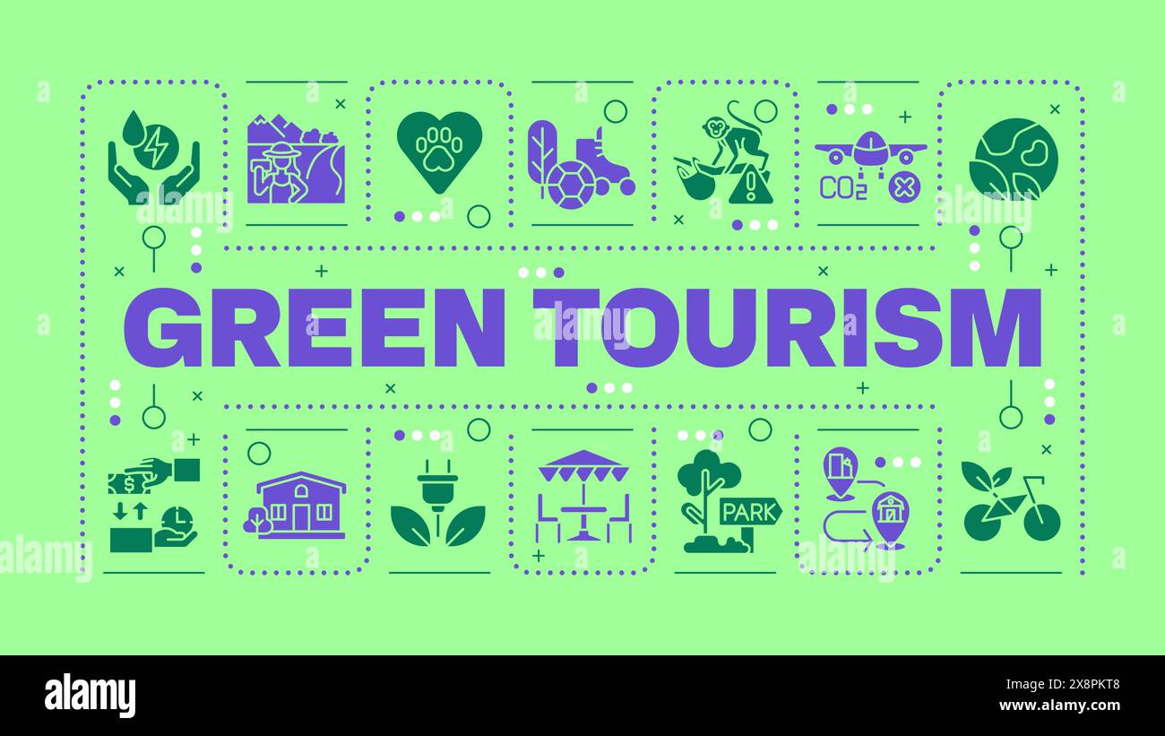 Green tourism light green word concept Stock Vector Image & Art - Alamy