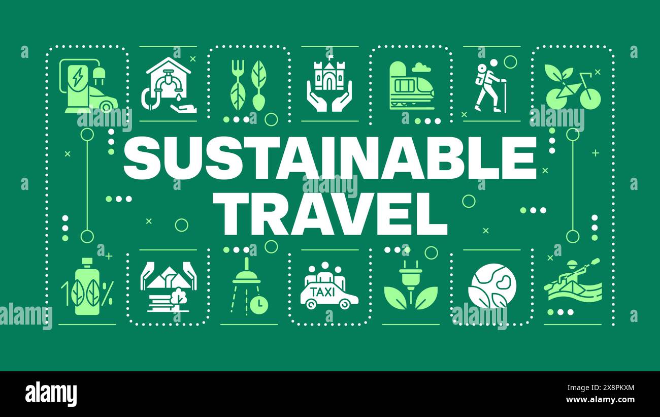 Sustainable tourism conservation Stock Vector Images - Alamy