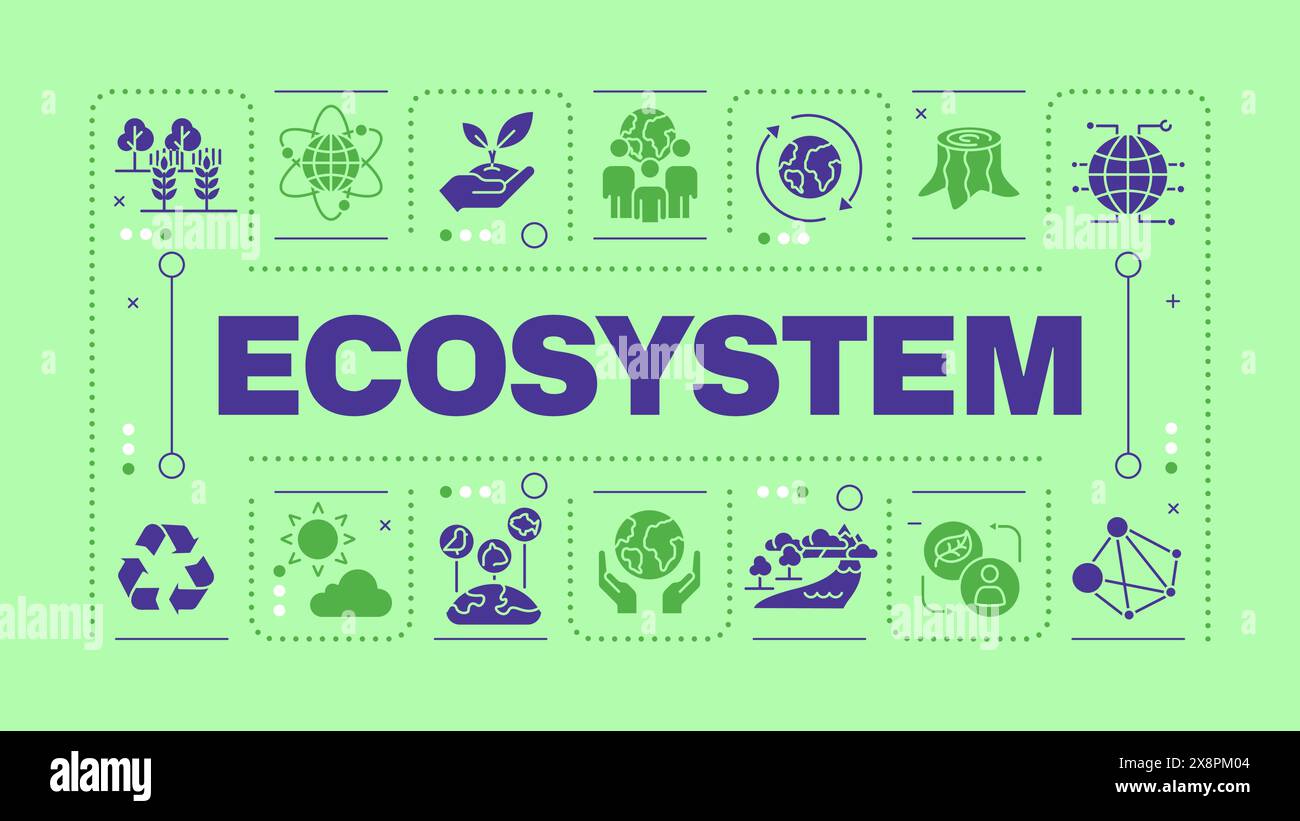 Ecosystem forest cloud Stock Vector Images - Alamy