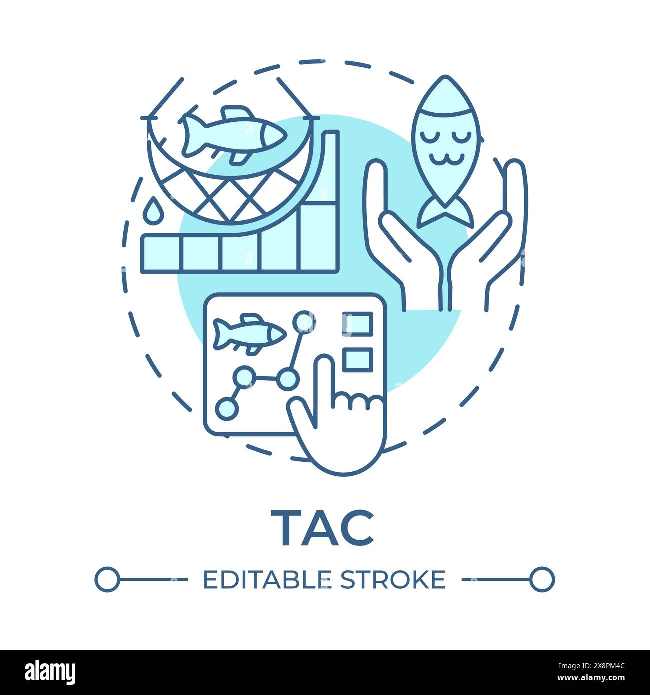 TAC soft blue concept icon Stock Vector Image & Art - Alamy