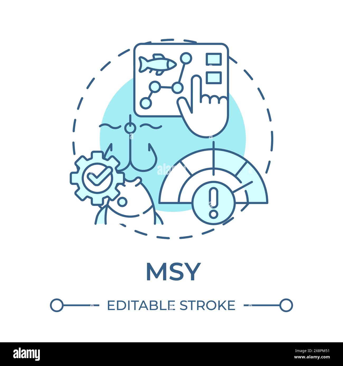 MSY soft blue concept icon Stock Vector Image & Art - Alamy
