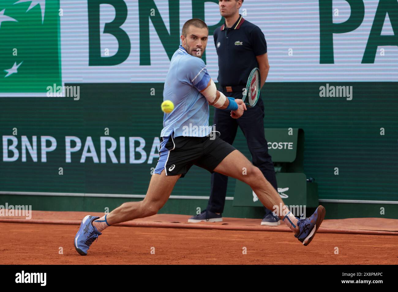 Borna Coric of Croatia during day 1 of the 2024 French Open, Roland ...