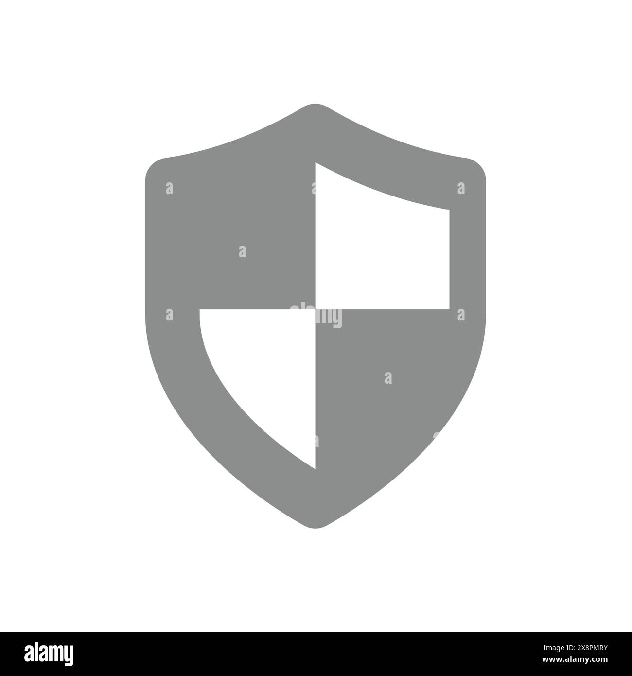 Shield vector icon. Simple guarding, safe and secure symbol Stock ...