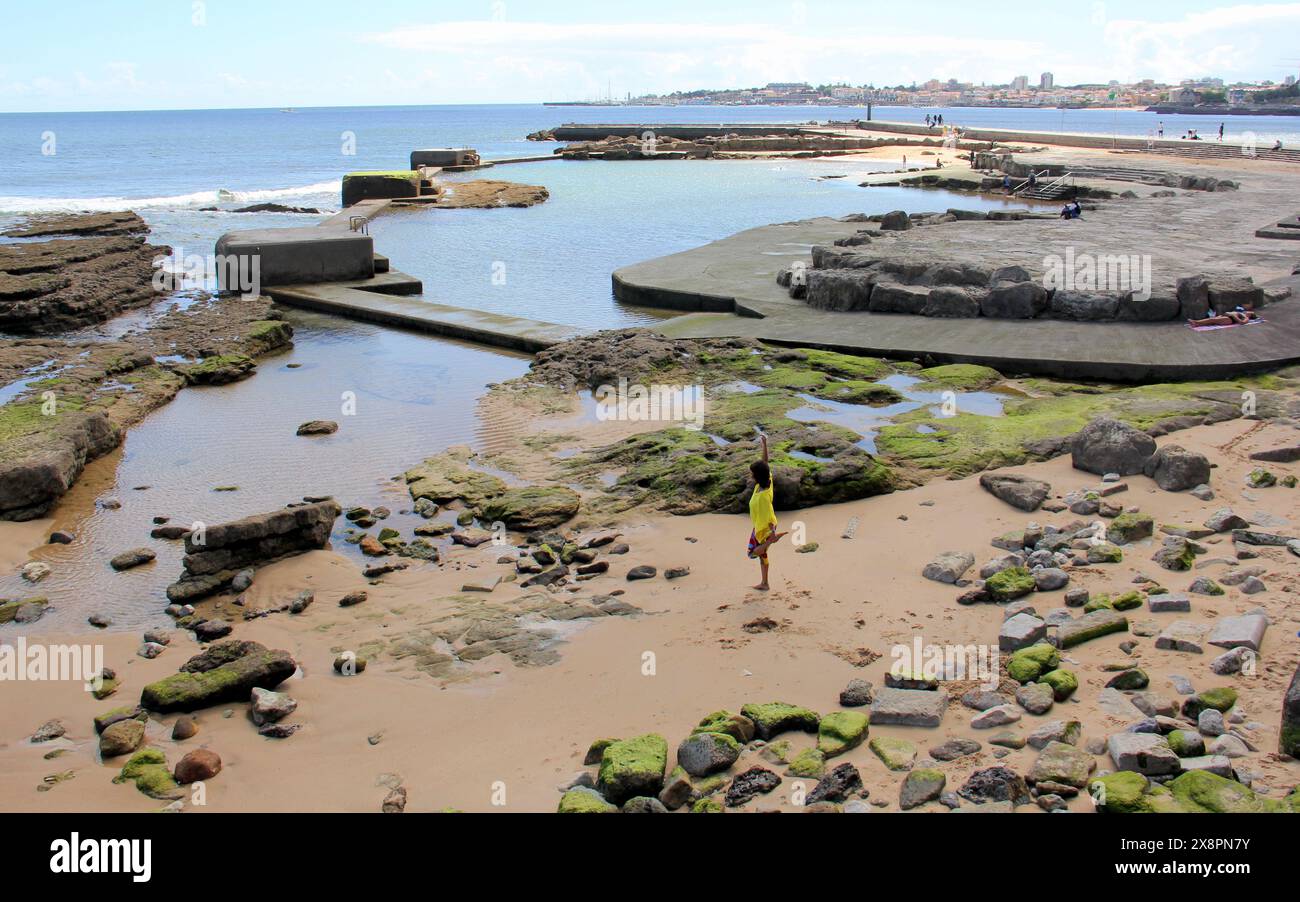 Tamariz beach estoril portugal europe hi-res stock photography and ...