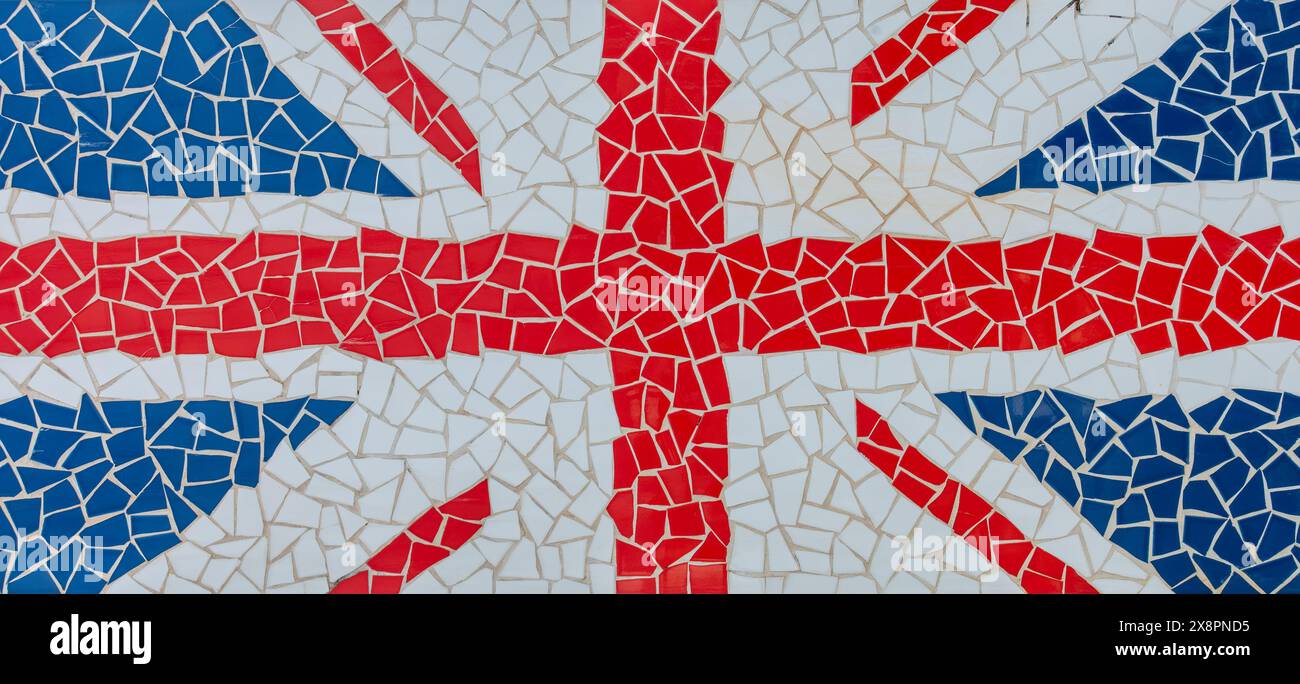 Mosaic Style United Kingdom Flag - Abstract and Creative Union Jack ...