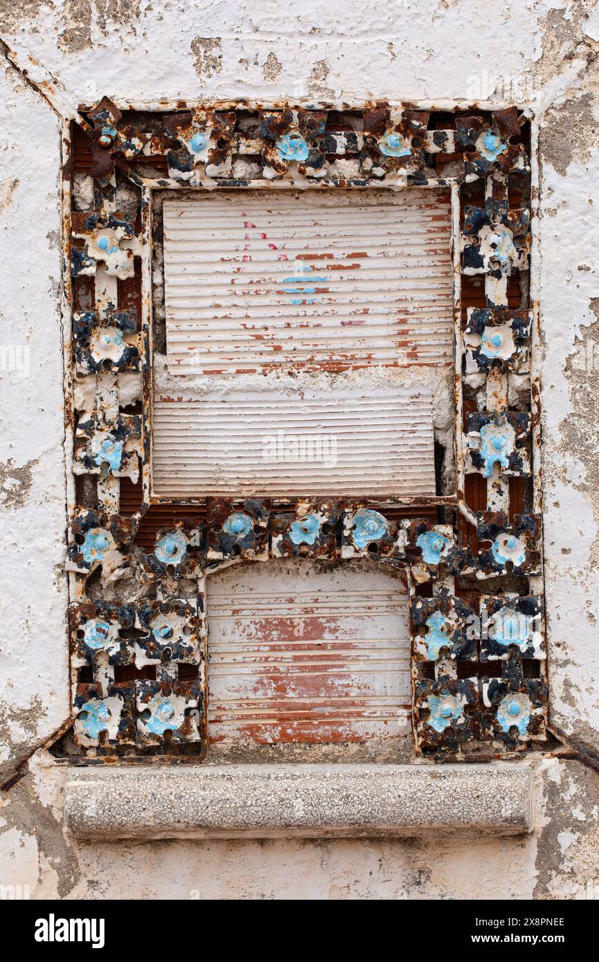 Decayed Ticket Window of Abandoned Movie Theatre in Oropesa del Mar ...