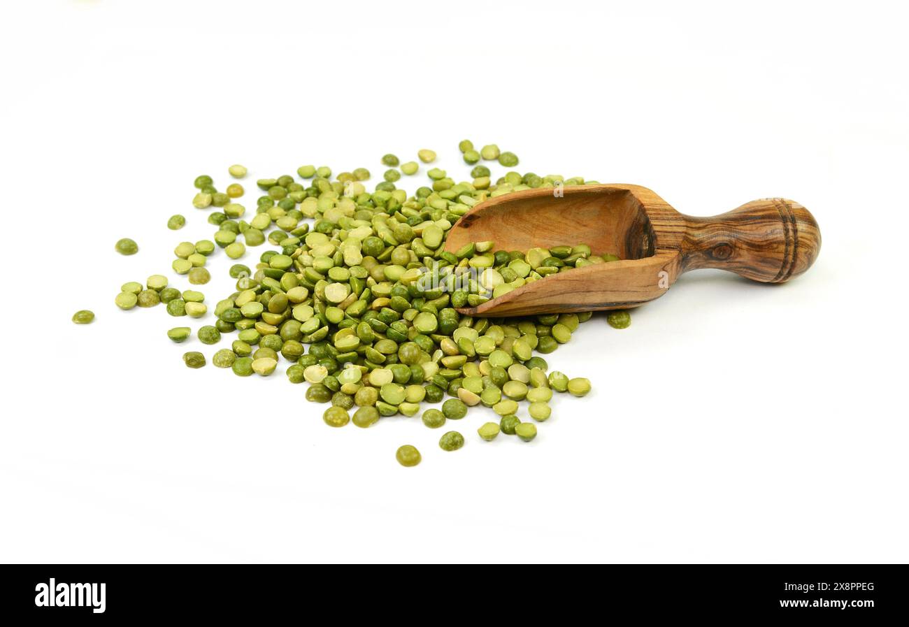 Green pod peas split Cut Out Stock Images & Pictures - Alamy