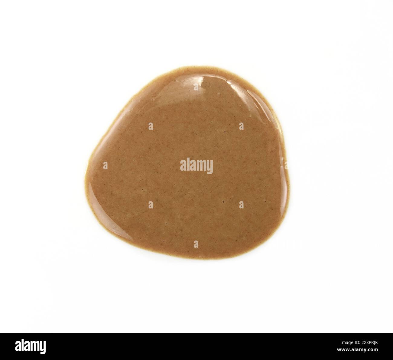 Sesame butter, tahini paste spread isolated on white background Stock ...