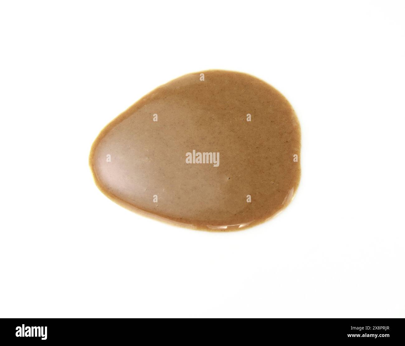 Sesame butter, tahini paste spread isolated on white background Stock ...