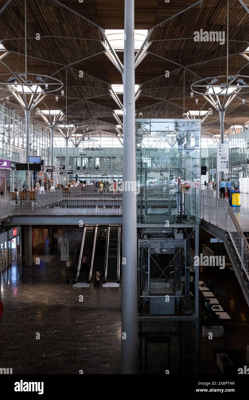 The modern Casa-Port train station in Casablanca, Morocco on October 5 ...