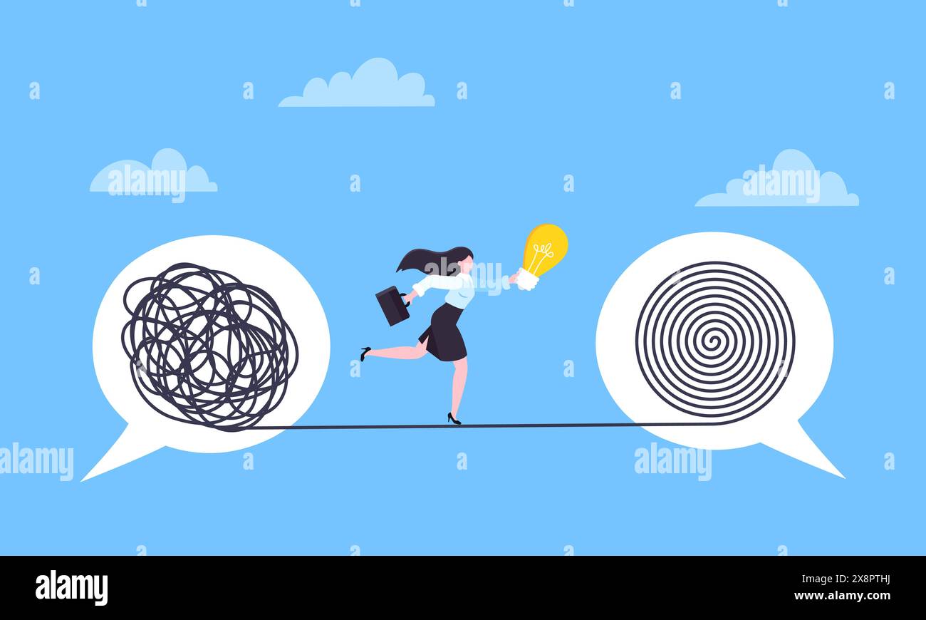 Understanding problem solution simplify challenge Stock Vector Image ...