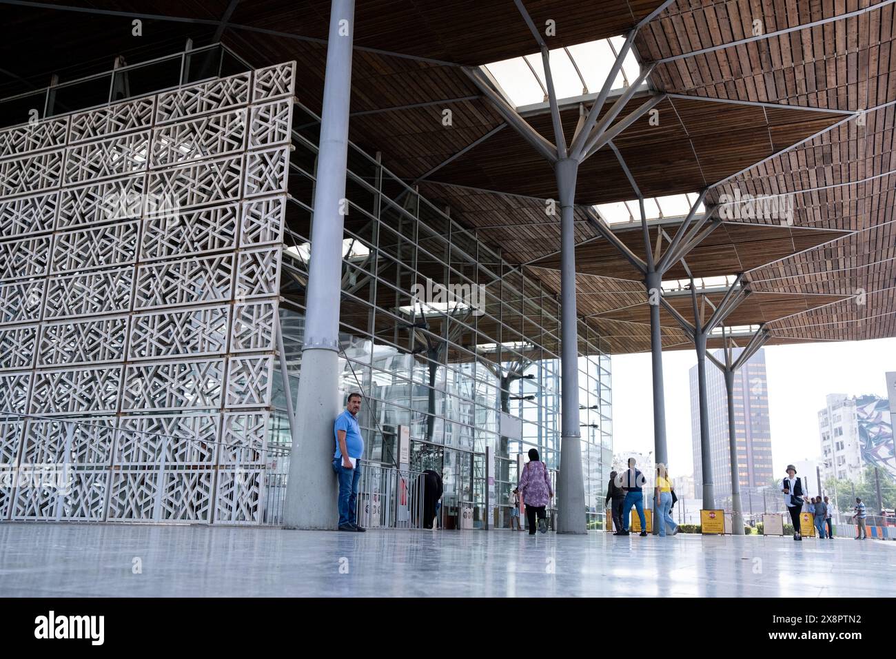 The modern Casa-Port train station in Casablanca, Morocco on October 5 ...