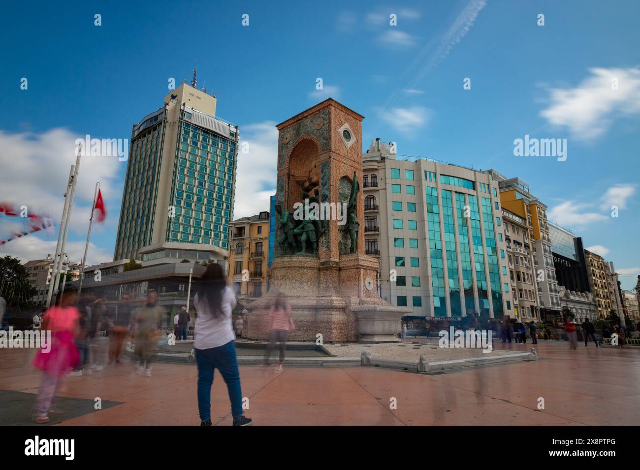 Republic Monument in Taksim Square of Istanbul. Istanbul Turkiye - 4.27 ...