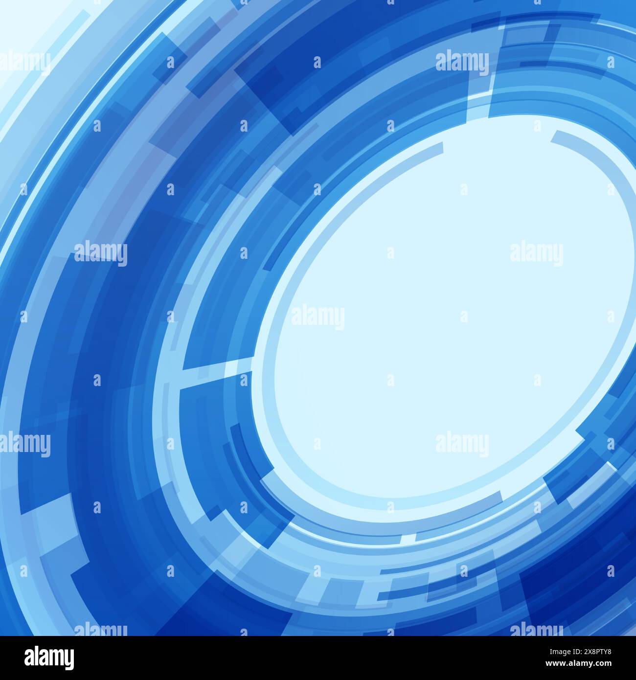 A abstract design featuring circular patterns with a blend of blue ...