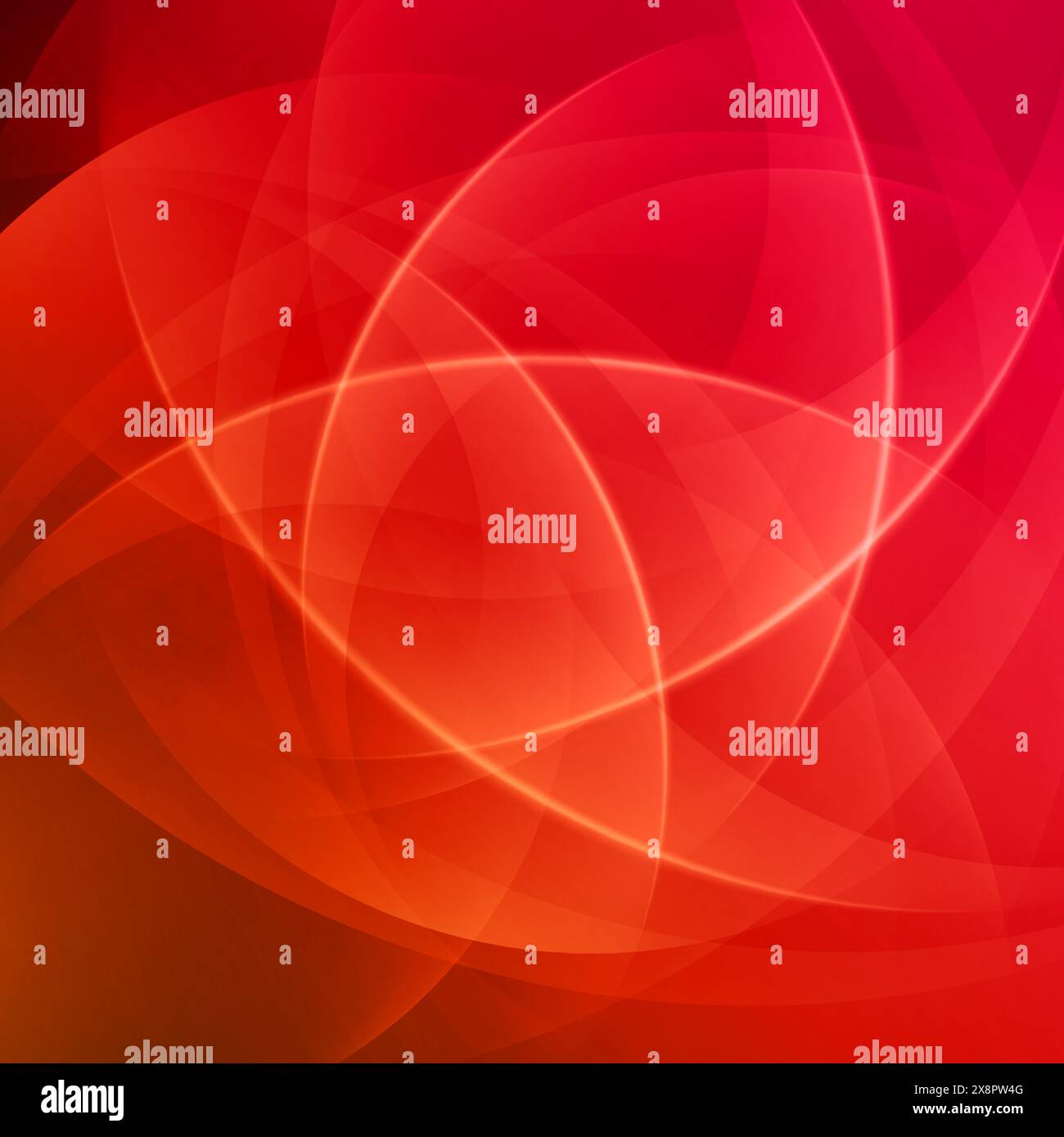 A gradient of red hues forms an abstract backdrop with multiple transparent circles overlapping ...