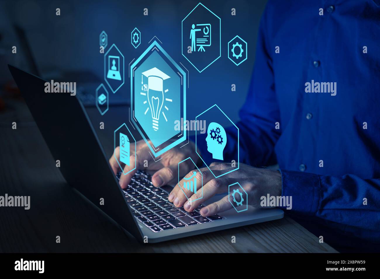 Machine learning ai laptop hi-res stock photography and images - Alamy