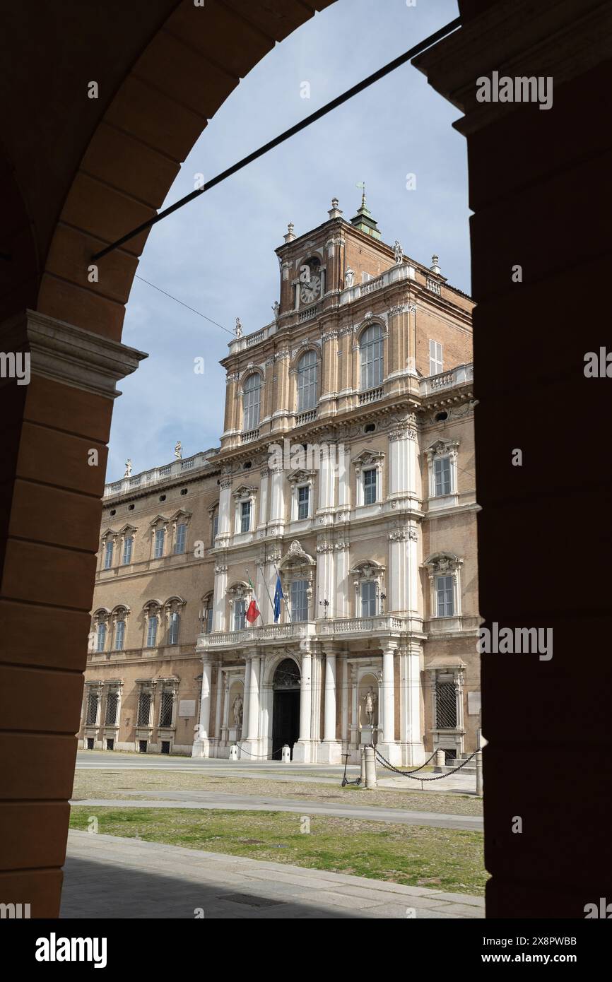 Facade of the Ducal Palace of Modena, Baroque Architecture, Italy Stock ...