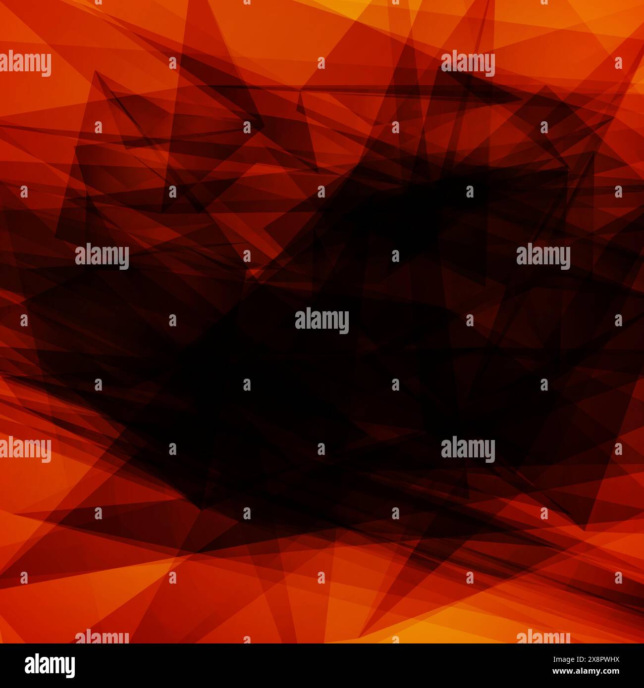 A Dynamic Composition Featuring Red And Black Triangles In An Abstract