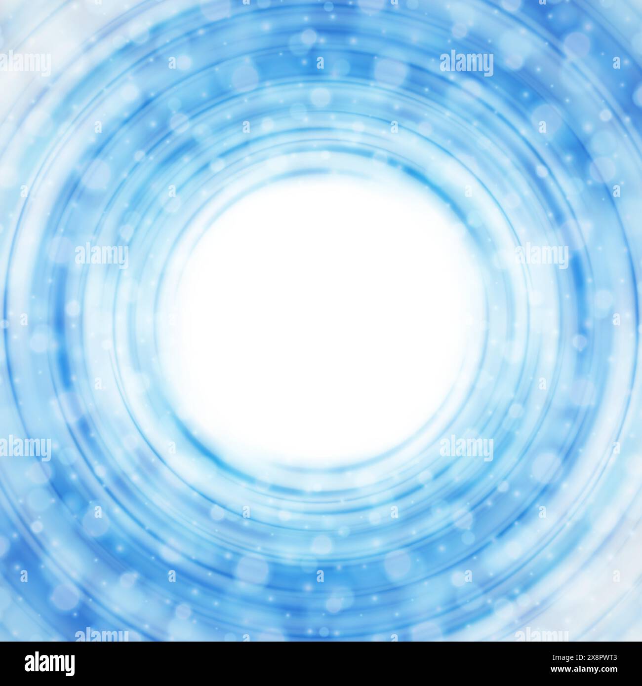 Blue and white abstract background featuring various sized circles in a ...