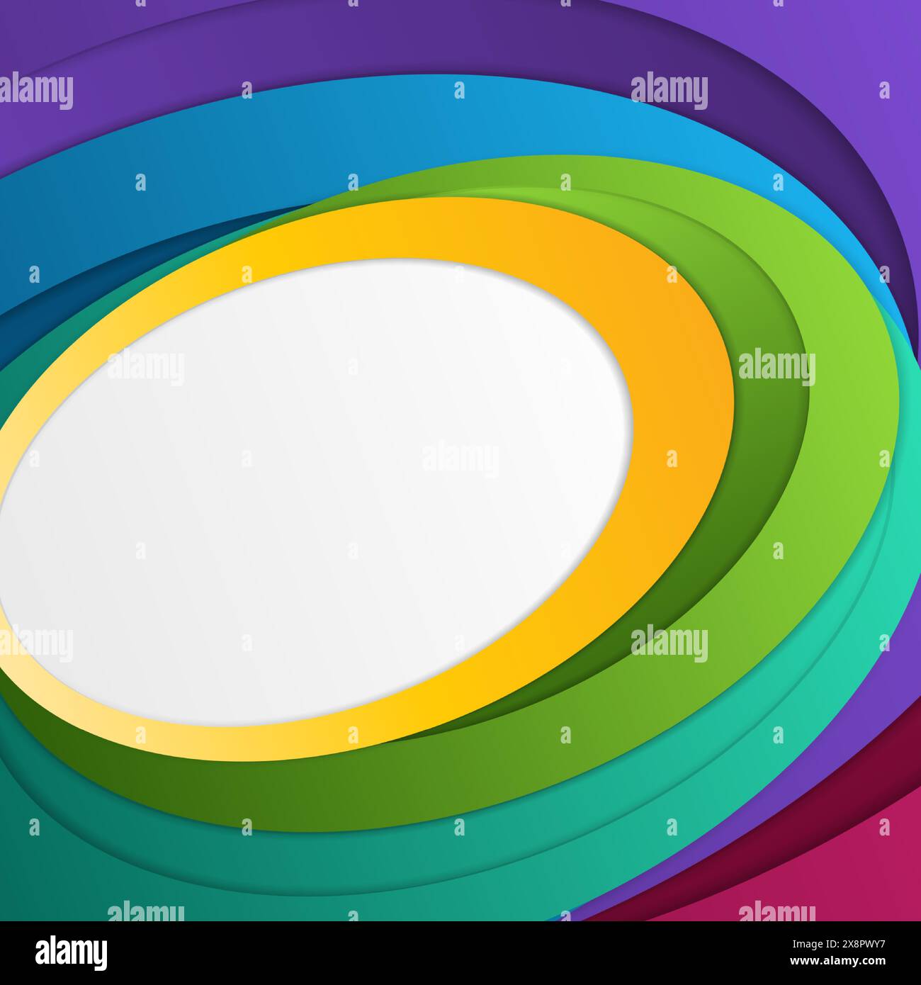 A Series Of Concentric Circles With A Modern And Vibrant Color Scheme That Creates A Visually
