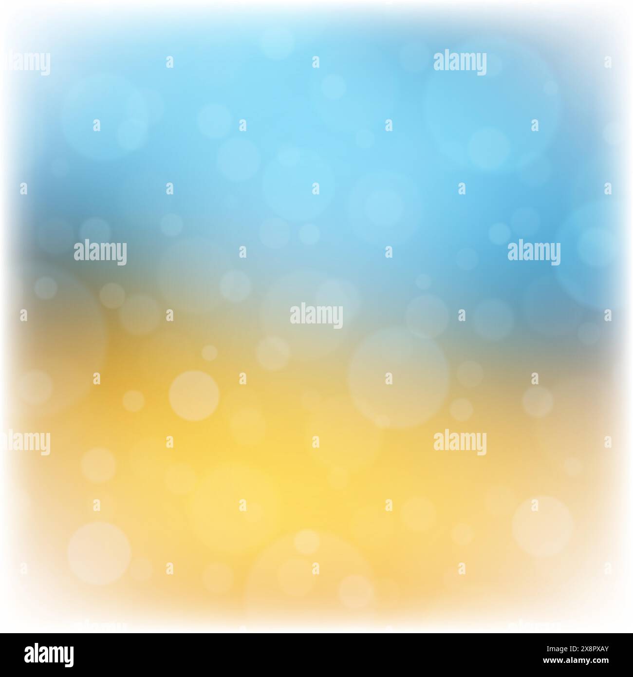 A gentle gradient transitions from sky blue to warm yellow, overlaid ...