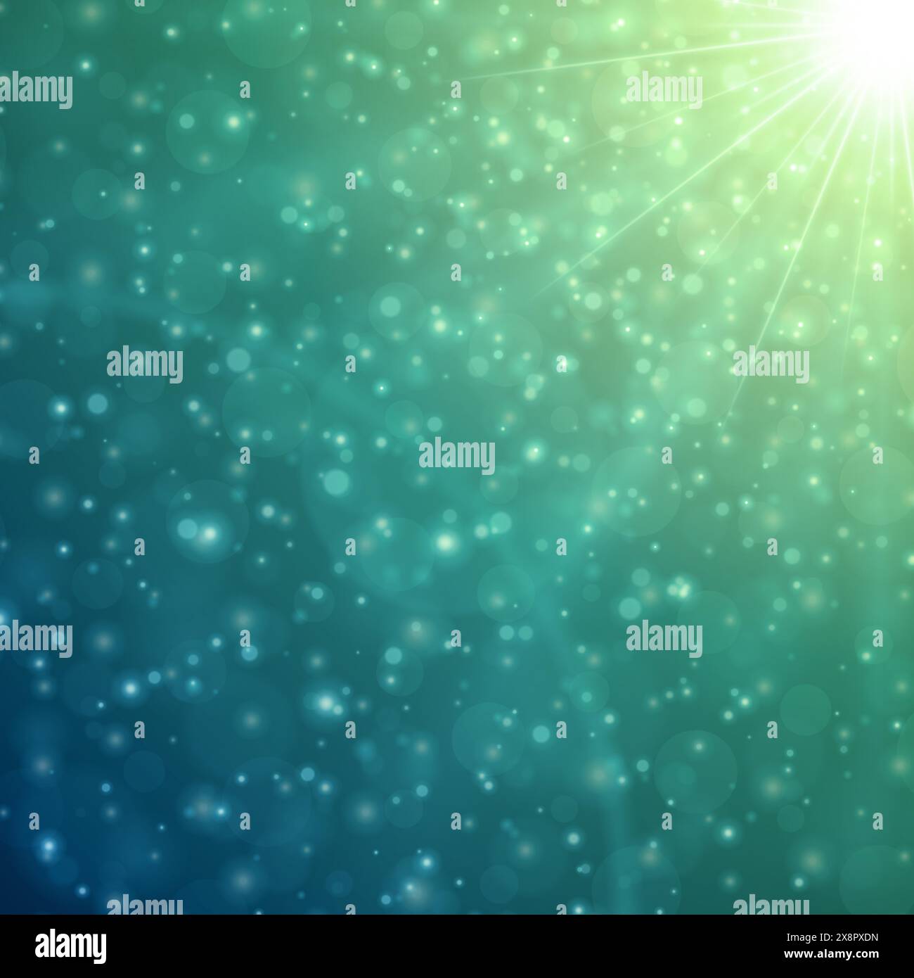 A vibrant abstract background featuring a mix of bright green and blue ...