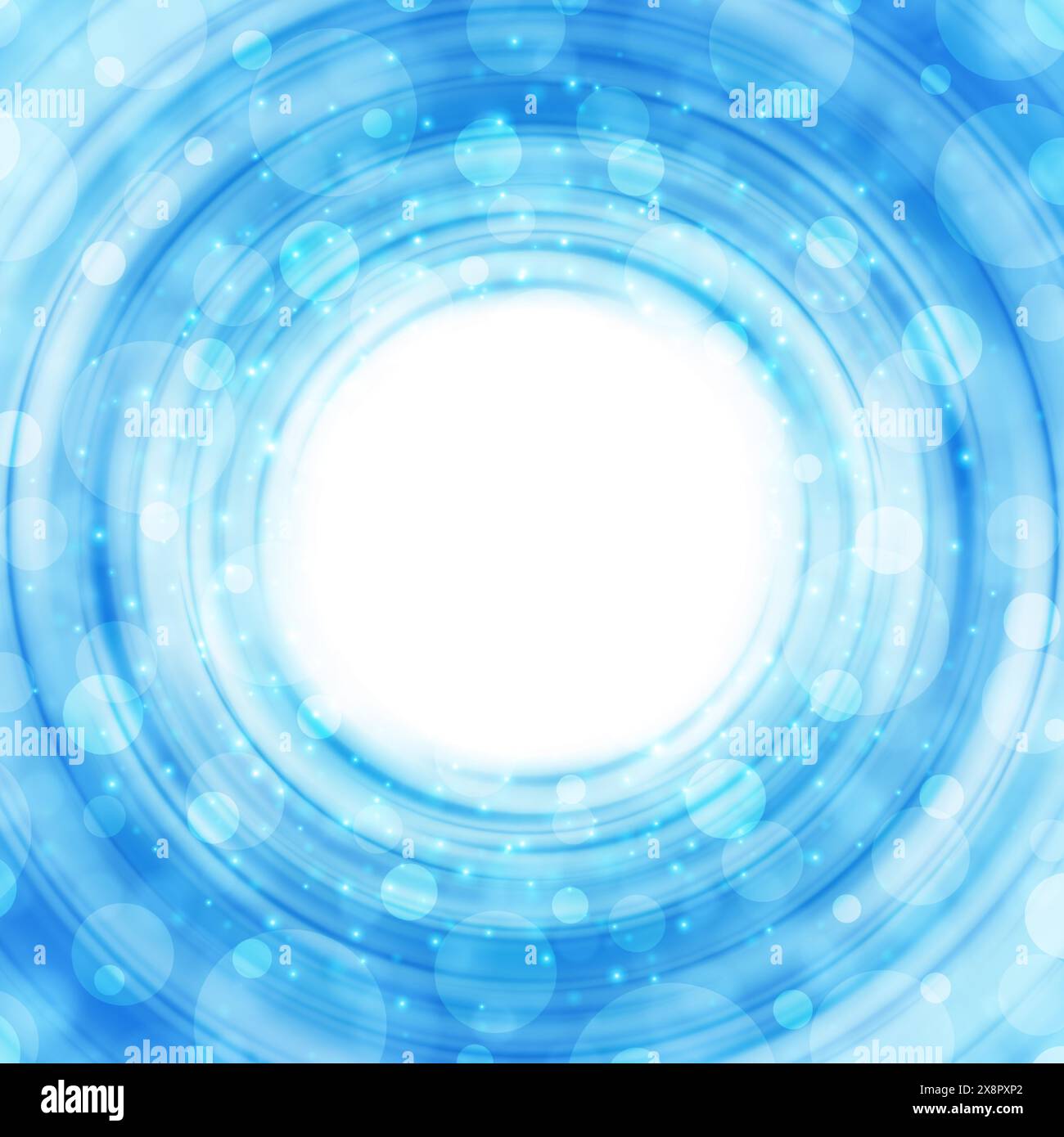 Blue and white abstract background featuring various sized circles in a ...