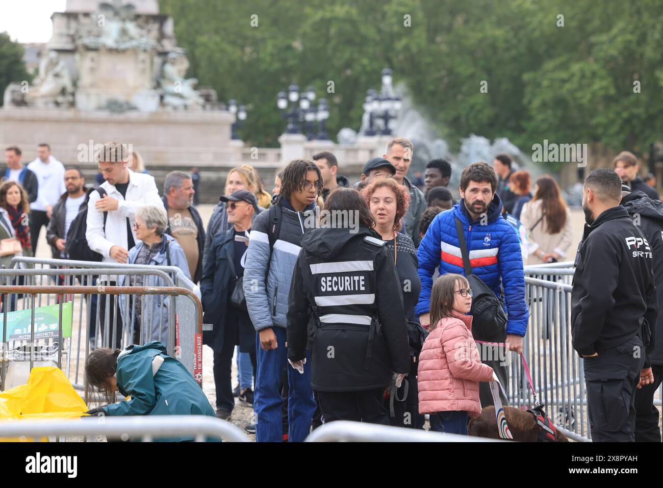 Arrival of the 2024 olympic torch relay in bordeaux hi-res stock ...