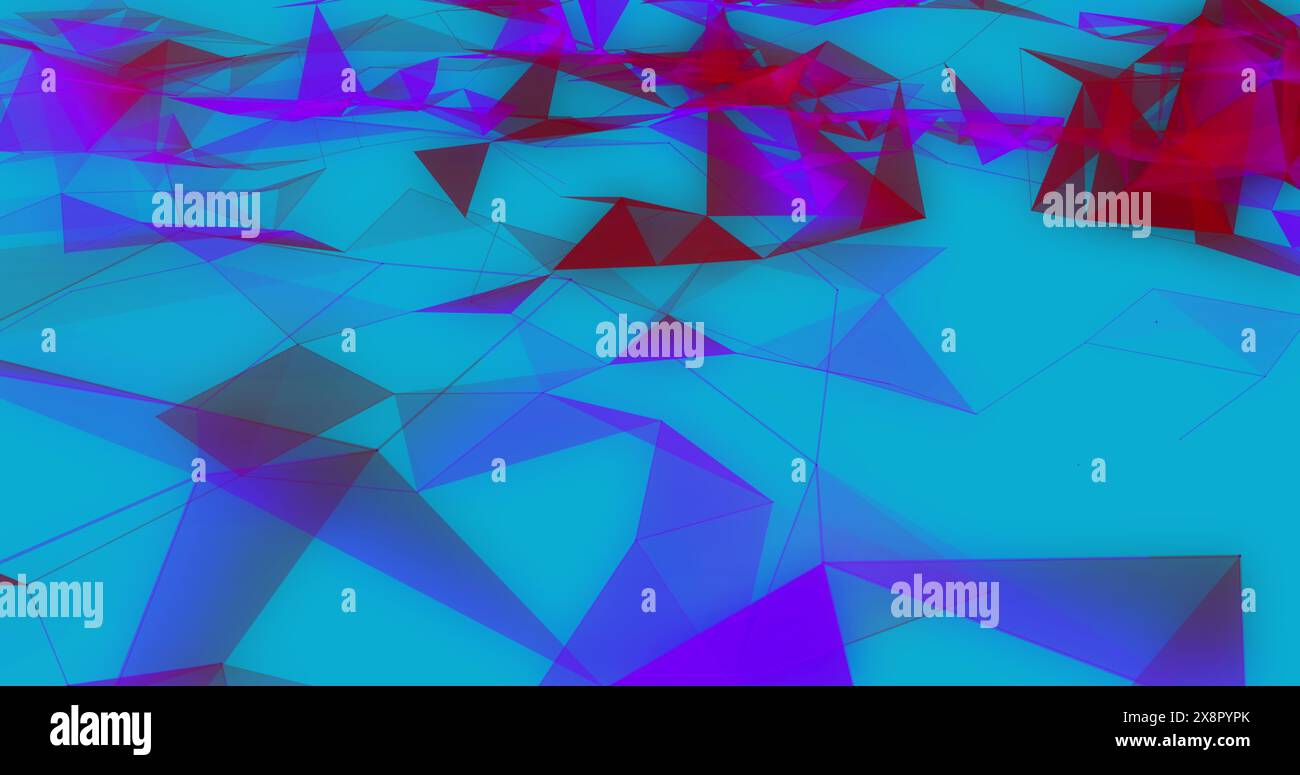 Image of abstract lines pattern moving on blue background Stock Photo ...