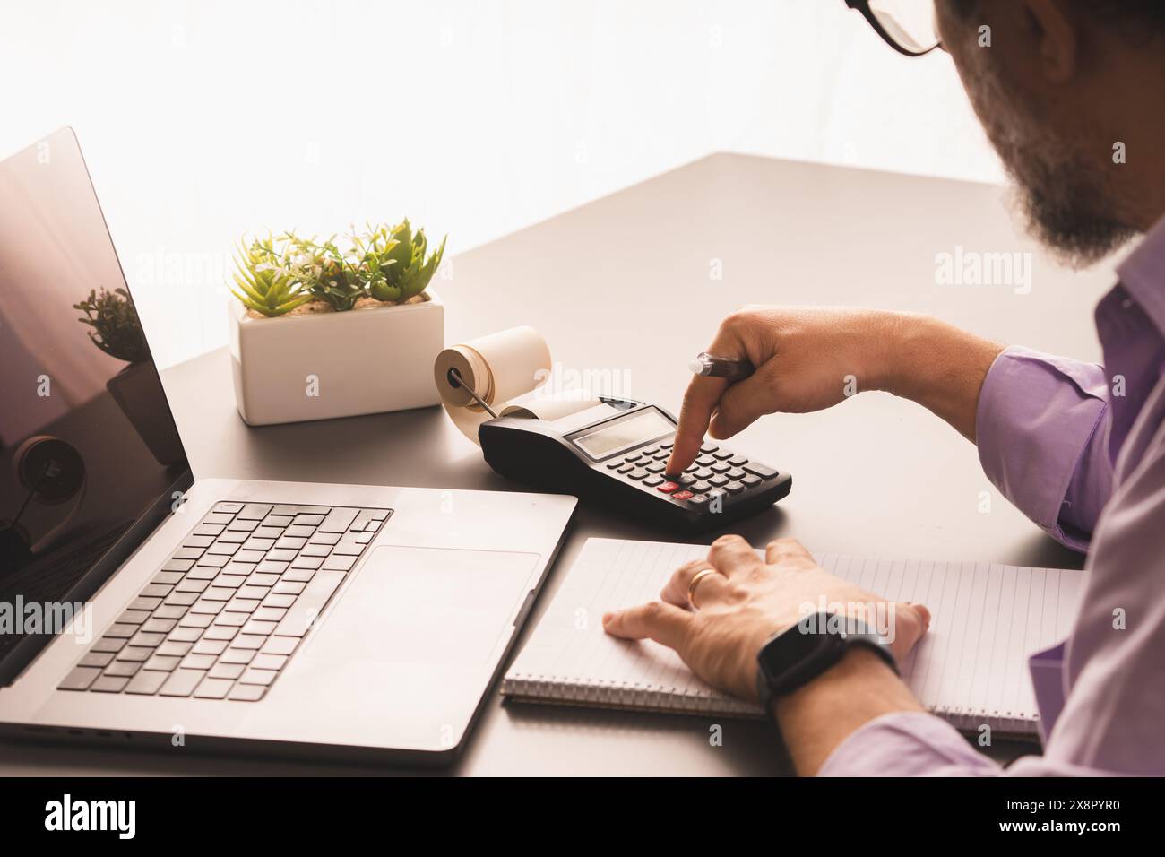 Business productivity setup writing in hi-res stock photography and ...