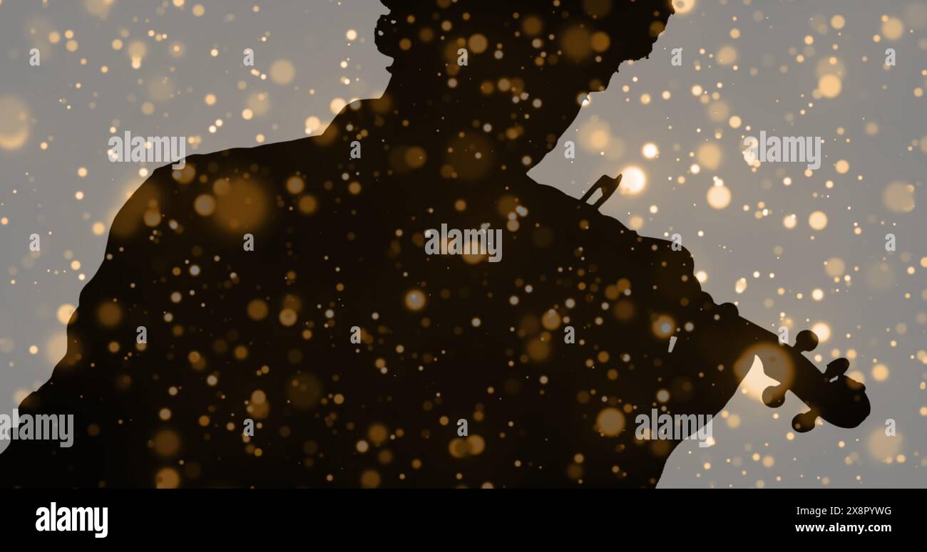 Man violin silhouette hi-res stock photography and images - Alamy