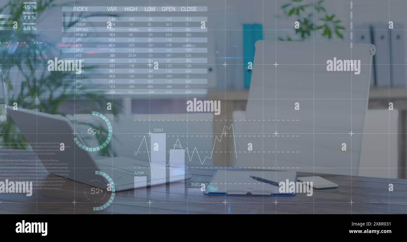 A composite image of various financial charts Stock Photo - Alamy