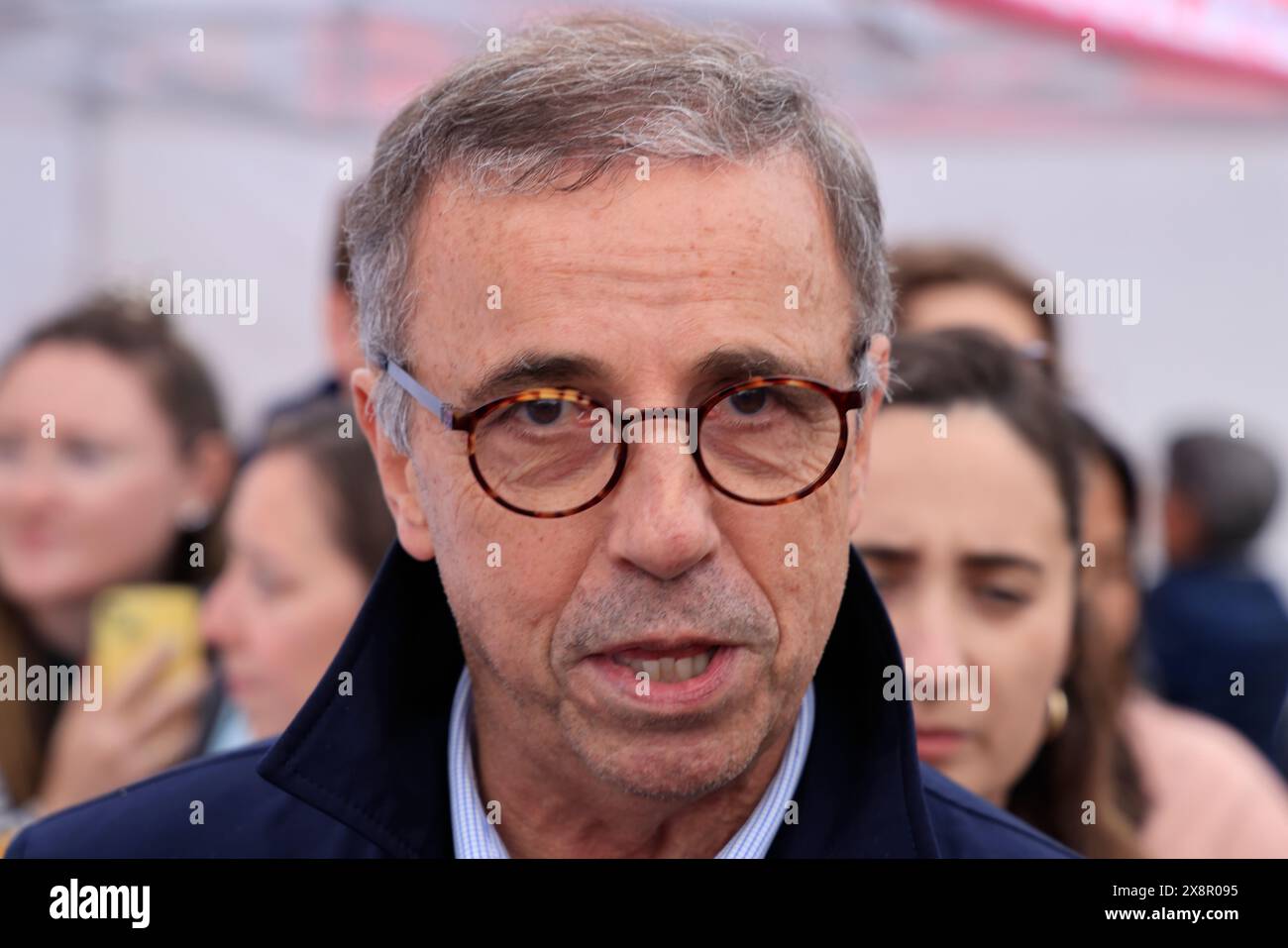Arrival of the 2024 olympic torch relay in bordeaux hi-res stock ...
