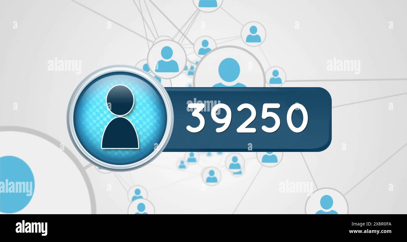 Image of profile icon with changing numbers in notification bars over ...