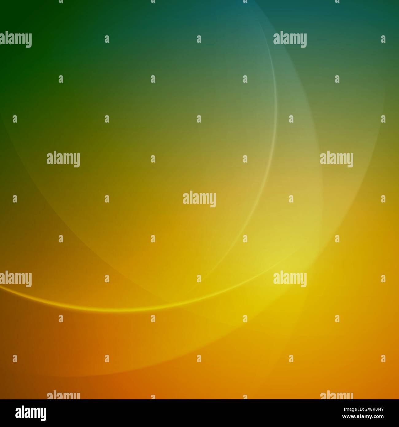 A gradient of orange and green hues forms an abstract backdrop with multiple transparent circles ...