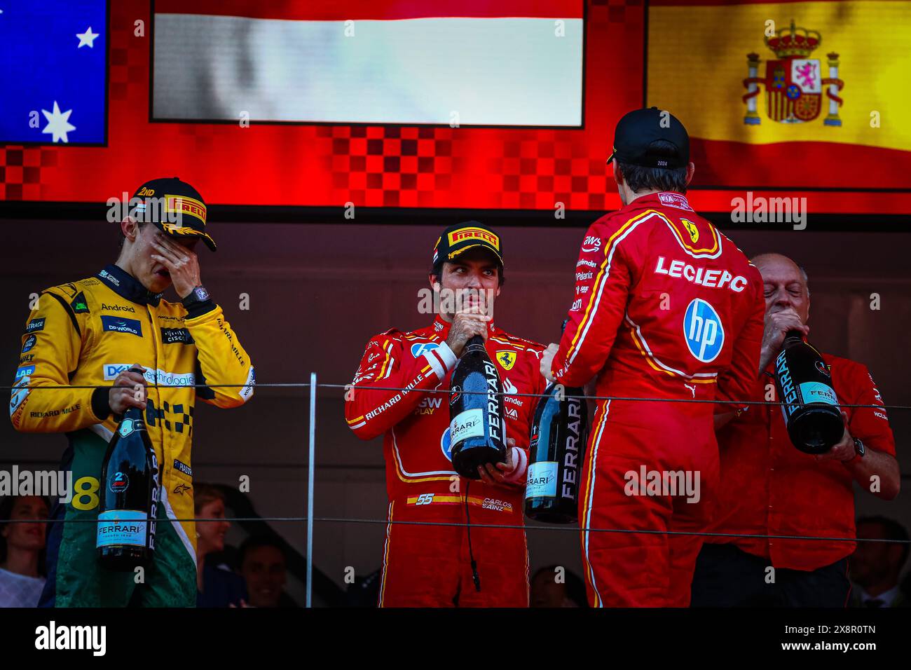 Monaco, Principality Of Monaco. 26th May, 2024. Podium of the race with ...