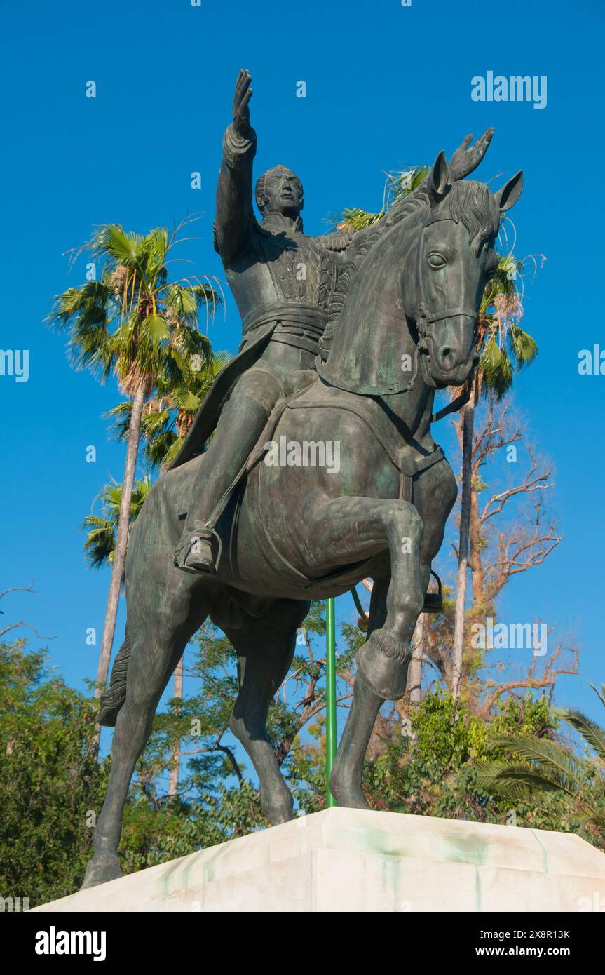 Spain: Equestrian statue of Simon Bolivar (24 July 1783 - 17 December ...